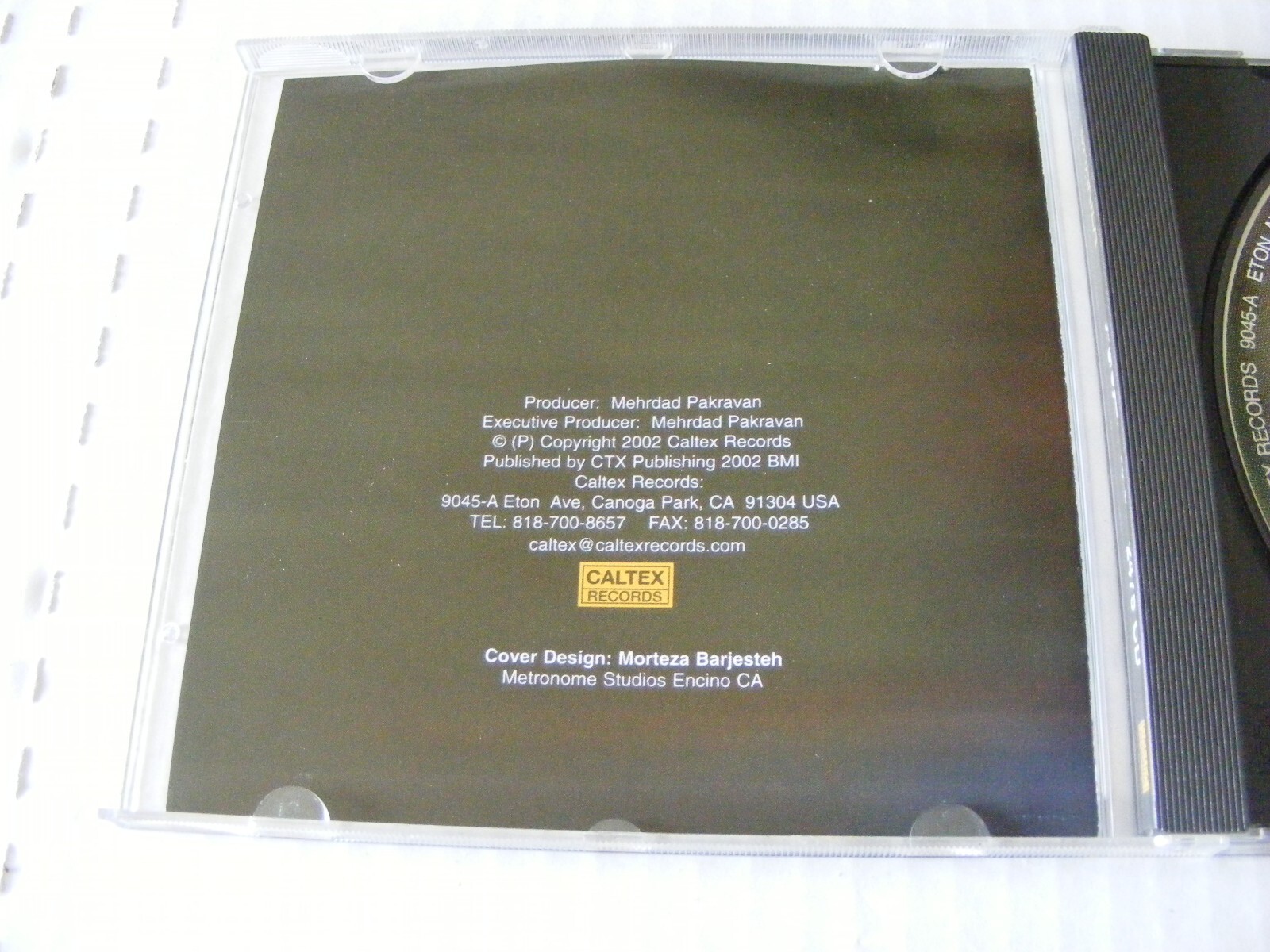 Shakila آنسوی بی سو. CD In V/G+, On Caltex Records. 7 Tracks. 2475 CD. | eBay