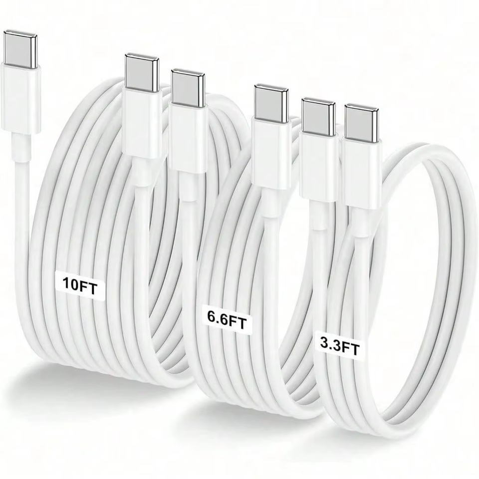 USB C to Type C Charger Cable,[3.3Ft/6.6Ft/10Ft] Long Type C Fast ...
