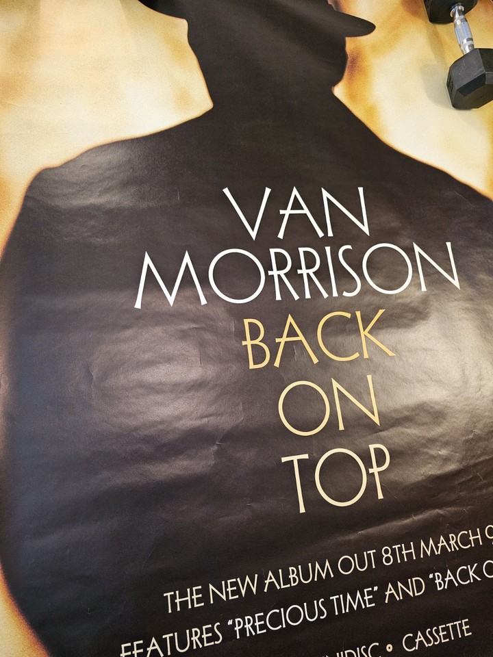 40x60" HUGE SUBWAY POSTER~Van Morrison 1999 Back On Top Original ...