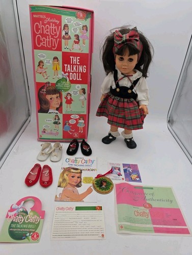 Mattel Holiday Chatty Cathy Doll 1998 Reproduction of 1960 Original ...