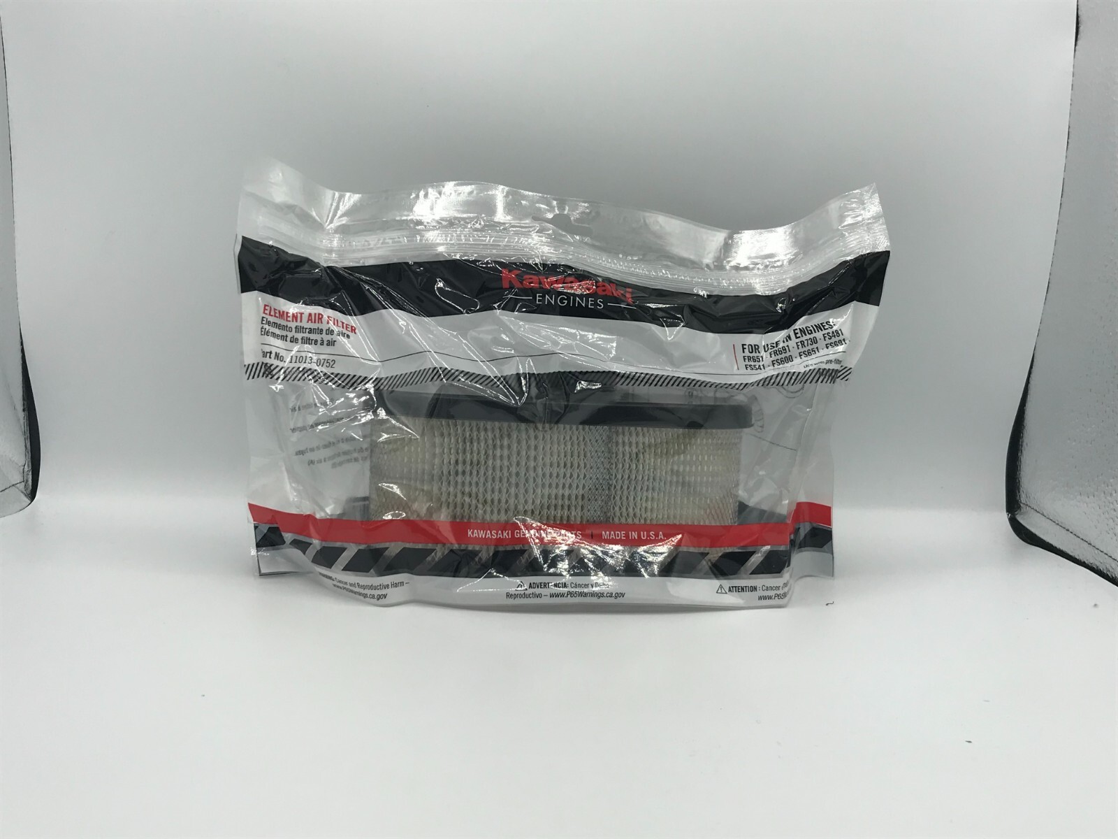 Genuine OEM Kawasaki Engines 11013-0752 Element Air Filter | eBay