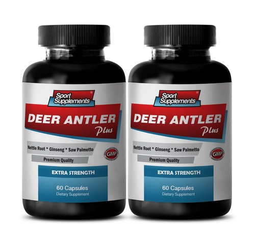 Male Stamina - Deer Antler Plus 550mg - Supports Healthy Testosterone ...