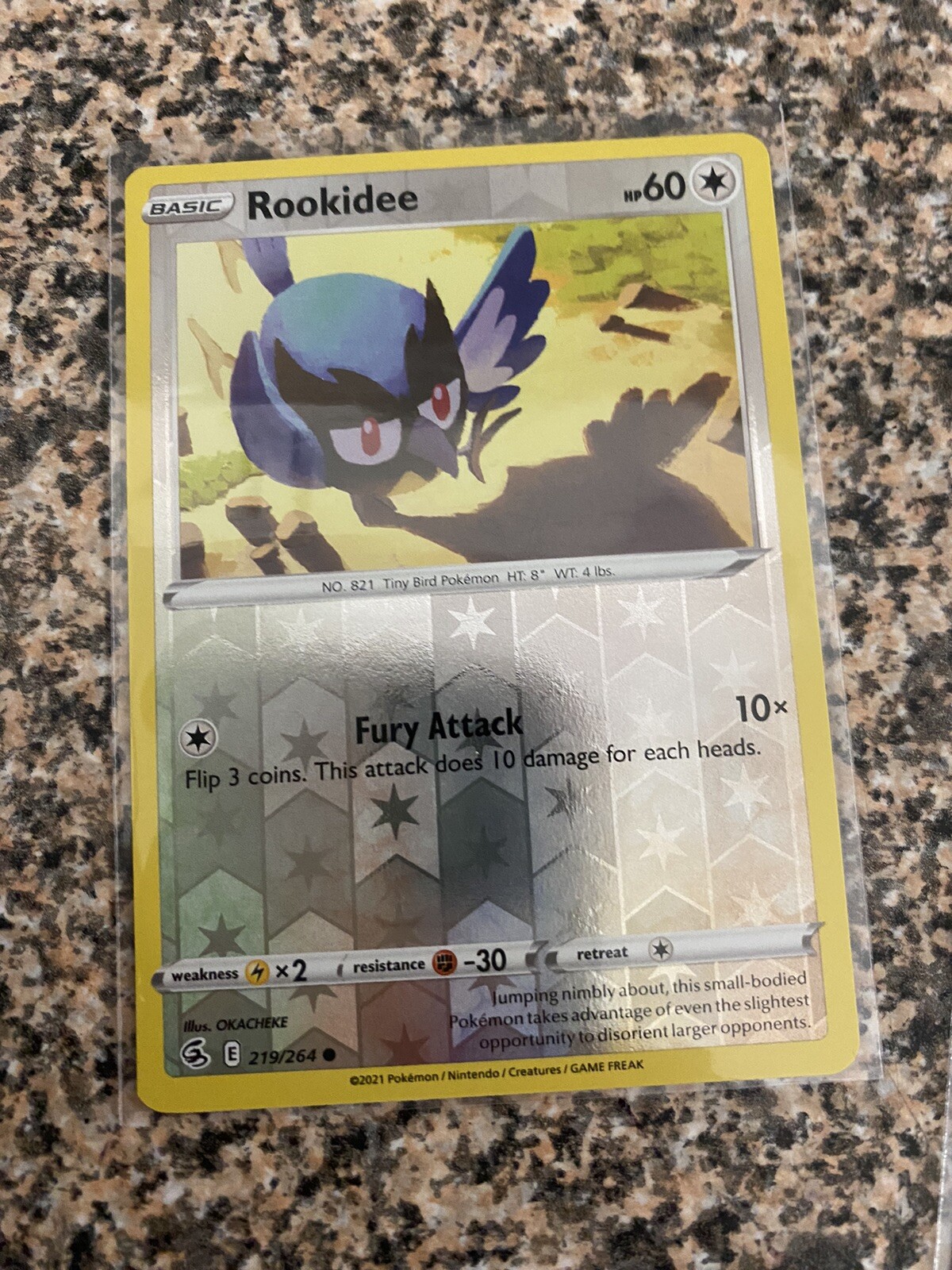 Rookidee 219/264 Reverse Holo | SWSH: Fusion Strike | Pokemon Card | eBay