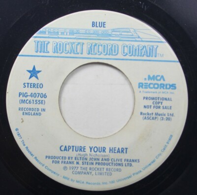 Rock Promo 45 Blue - Capture Your Hear / Capture Your Heart On The ...