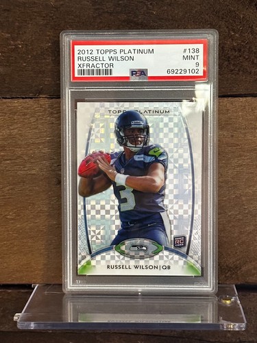 2012 Topps Platinum Russell Wilson Xfractor Refractor Rookie Card RC ...