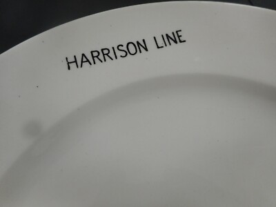 VINTAGE HARRISON SHIPPING LINE SERVICE WARE DINNER PLATE / STEAMSHIP CO ...