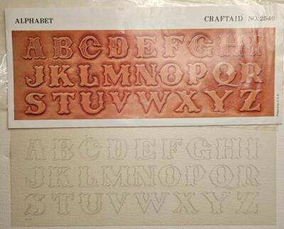 Craftaid Leather Template Design Pattern #2540 Alphabet Letters | eBay