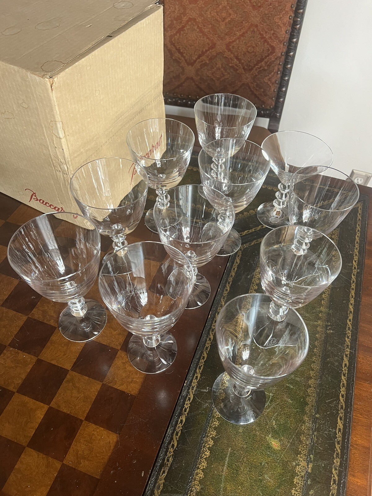 10 Baccarat Crystal Vega Glasses—7 Red Wine, 3 White Wine | eBay
