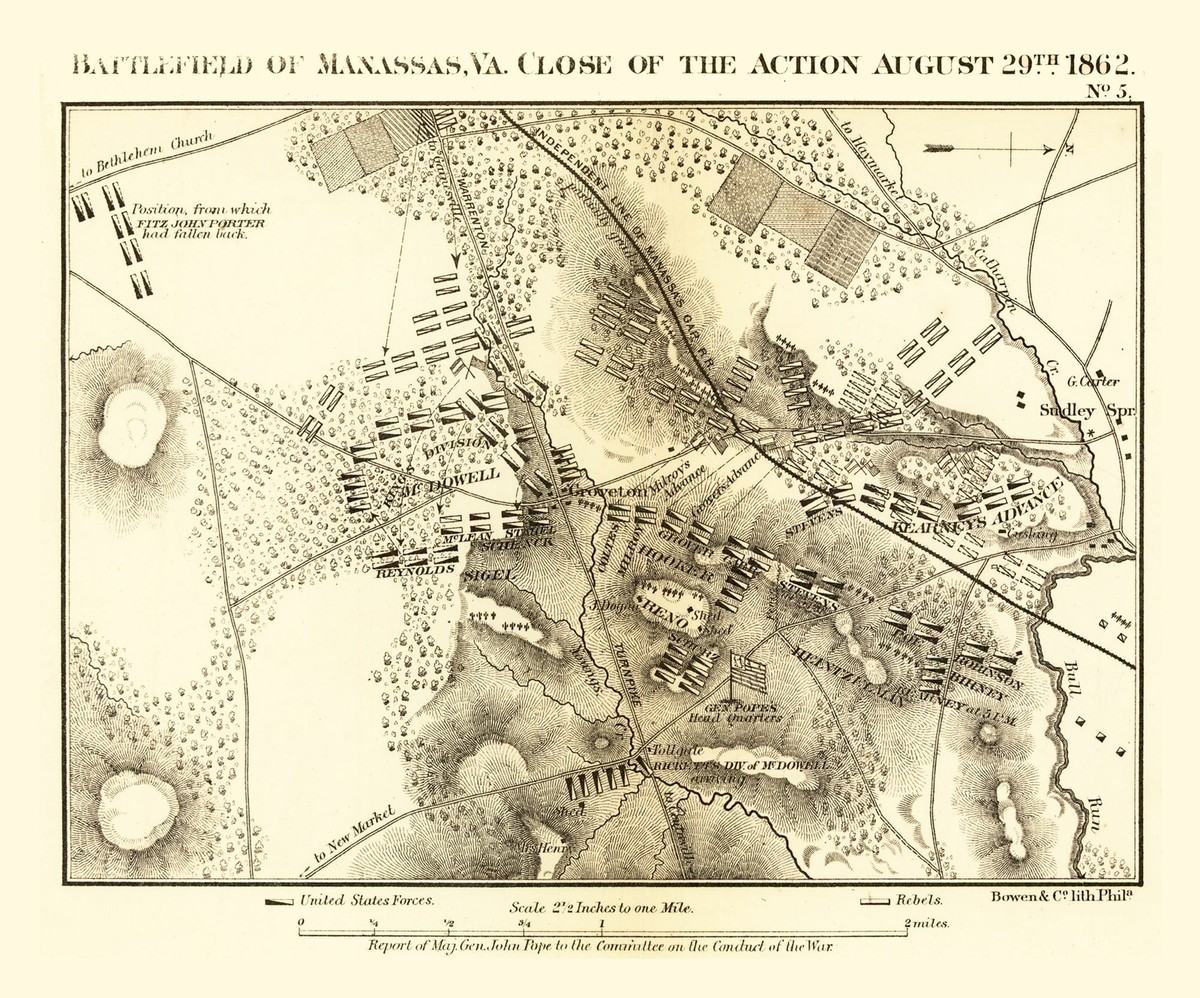 Map Of Historic Manassas Virginia 73 Manassas Map Images, Stock
