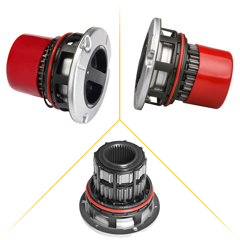 2 PCS Front Automatic Hub Locking Red For 2005-2016 Ford F-250 F-350 F ...