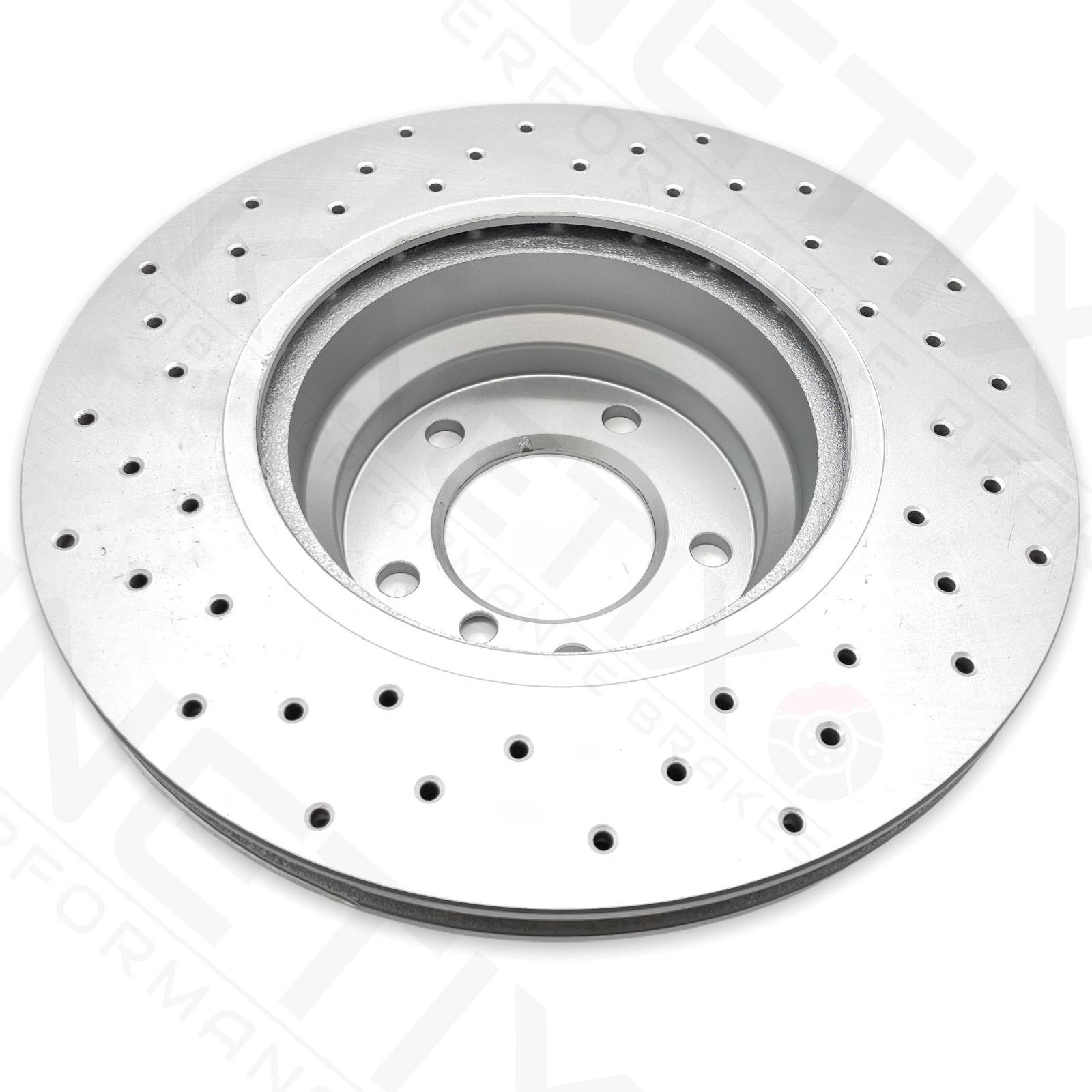 FOR BMW 325i M SPORT E90 E91 E92 E93 FRONT DRILLED BRAKE DISCS BREMBO ...