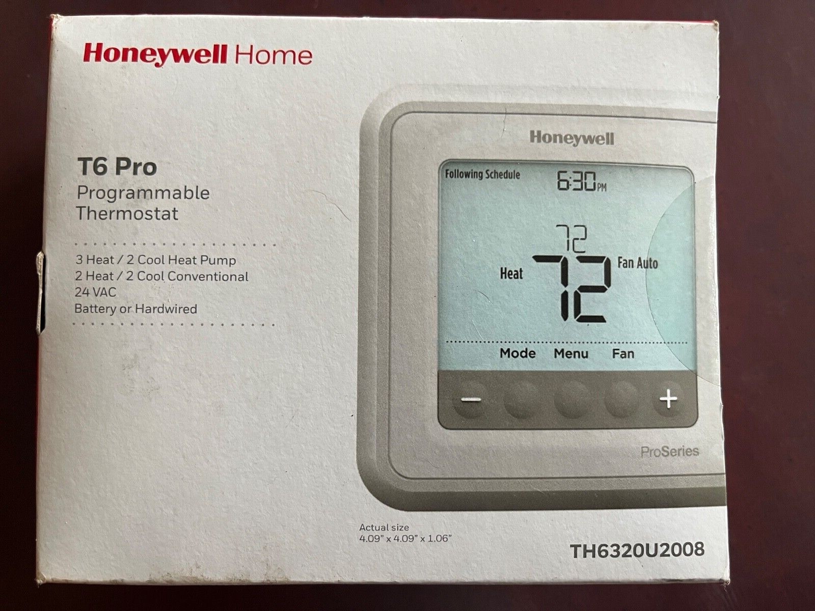 honeywell t6 pro programmable thermostat TH6320U2008 | eBay