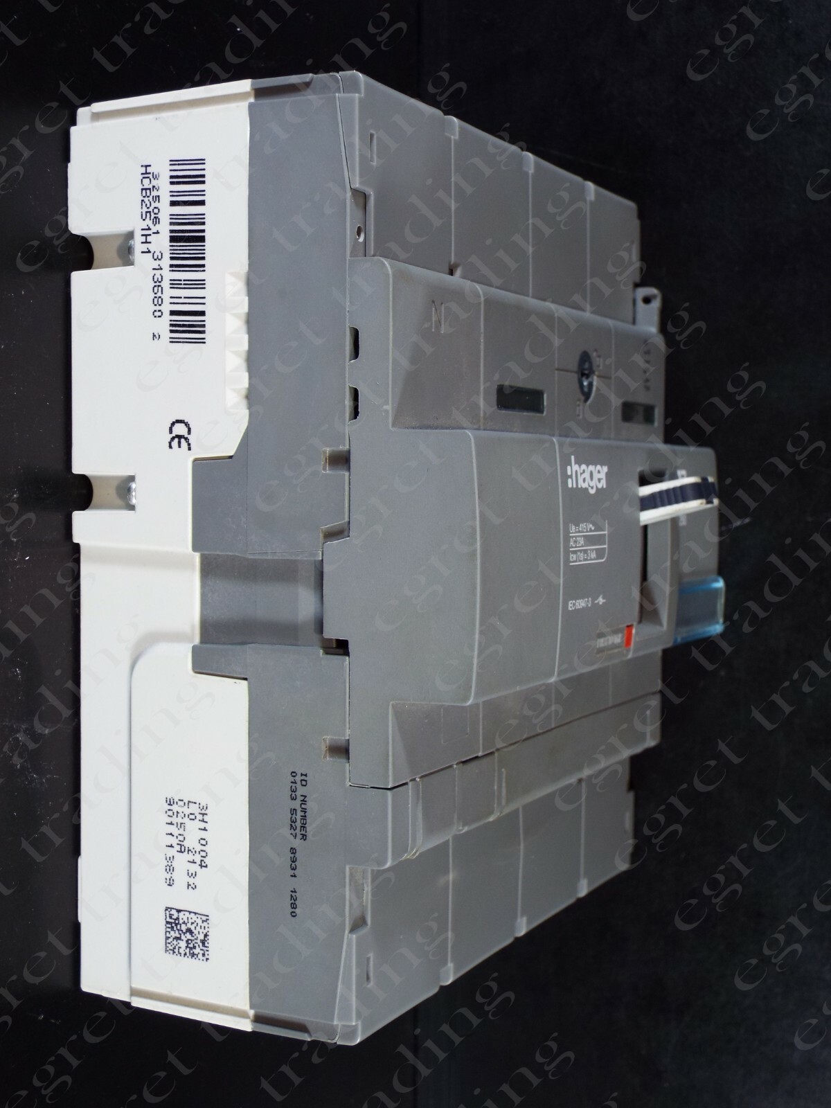 Hager H3 x250 250A 4P Main Isolator Switch HCB251H Four Pole - Free ...
