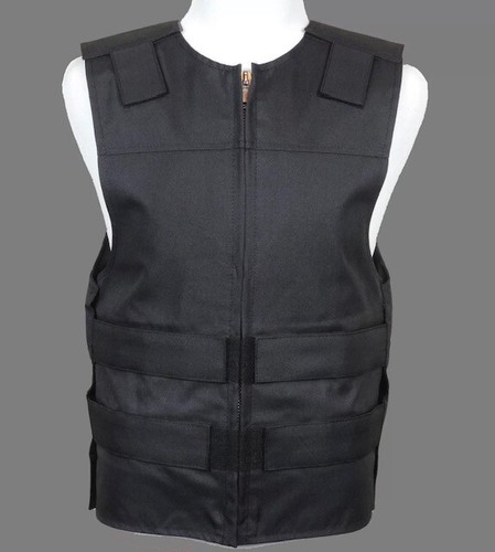Unisex BLACK- Cordura - Bulletproof Style Motorcycle Club & Biker Vest ...