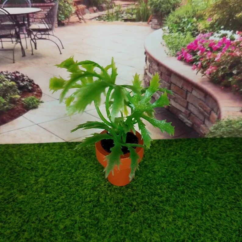 Miniature Dollhouse Diggs Faux Marijuana Plant Mini Weed Hemp Cannabis ...