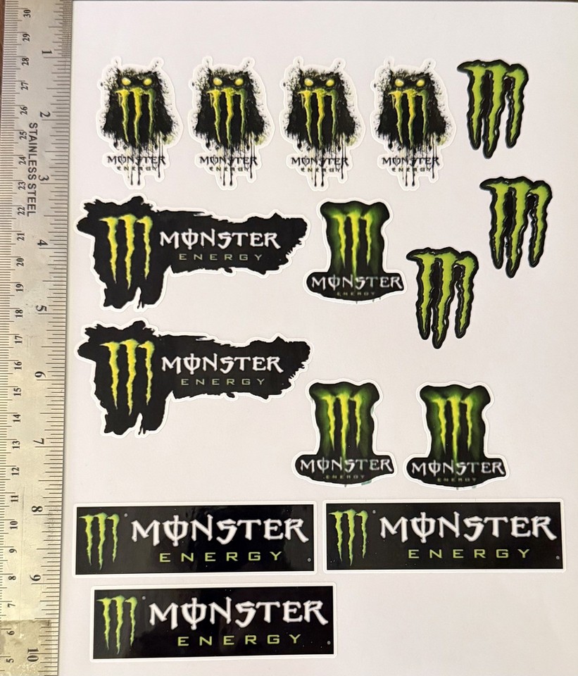 Monster Energy Stickers UDR Traxxas 1/8 1/10 slash RC truck racing Baja ...
