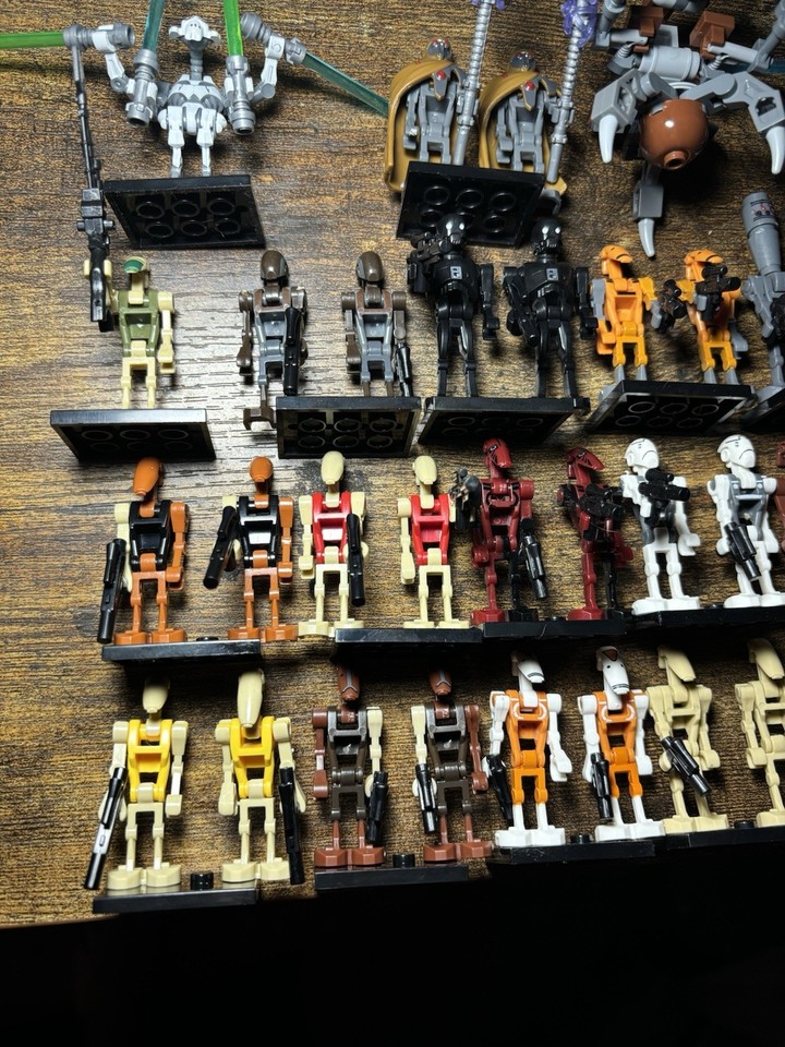 Custom 3D Printed Lego Star Wars Battle Droid Lot 42 Mini Figures ...