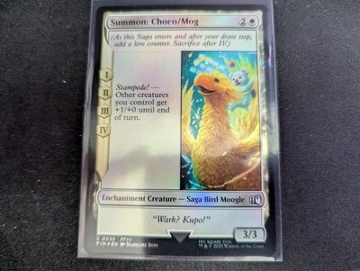 MTG Magic the Gathering FOIL Summon: Choco/Mog FIN! | eBay