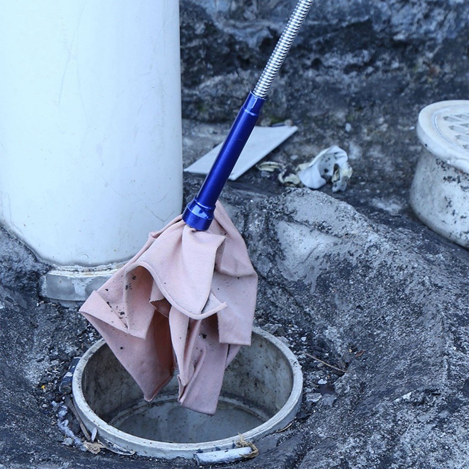 Flexible Pick Magnet 4-Claw LED Light Magnetic Long Spring Picker ...