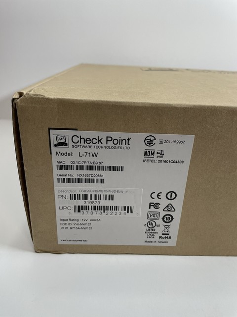 Check Point Software Technology L-71w Security/firewall Router for sale ...