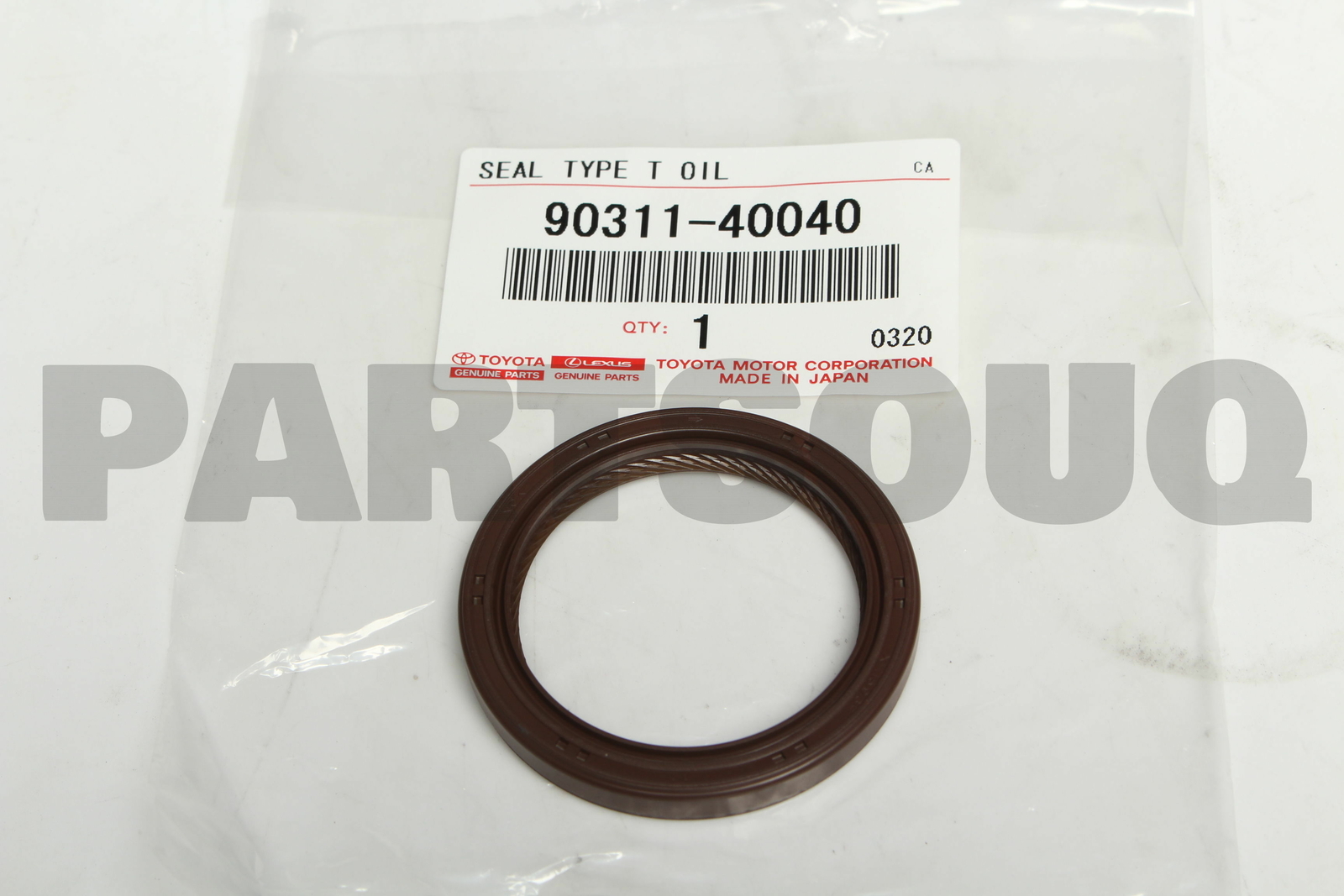 9031140040 Genuine Toyota SEAL, OIL(FOR TIMING CHAIN OR BELT COVER ...