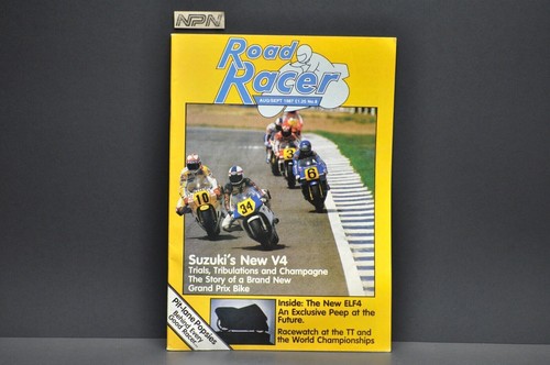 Vtg Road Racer Magazine Aug Sept 1987 Suzukis New V4 Motorcycle Honda ...