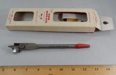 Vintage Irwin Micro-Dial Expansive Bit No.21 w Original Box 5/8 - 1 3/4 ...