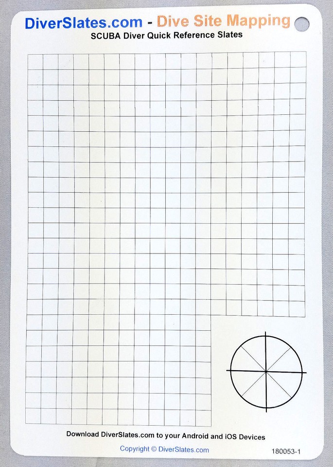 Dive Site Mapping Slate - - Scuba Equipment for your Pre & Post Dive ...