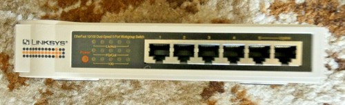 Linksys EZXS55W 10/100 EtherFast Dual Speed 5 Port Switch | eBay