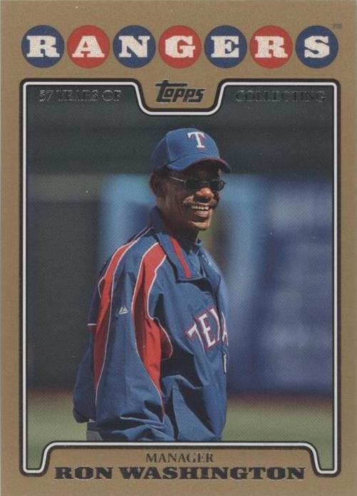 2008 Topps - Ron Washington #22 Gold Border /2008 for sale online | eBay