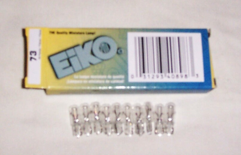 10 #73 Eiko Clear Light Bulbs Lamps For Skeeball Balls Played Display ...