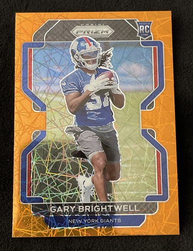 2021 Panini Prizm Football 400 Orange Lazer Gary Brightwell Rookie | eBay