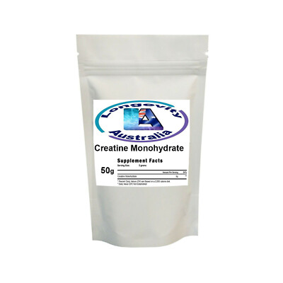 CREATINE MONOHYDRATE MICRONISED 100% PURE POWDER HPLC TESTED - 50 grams ...