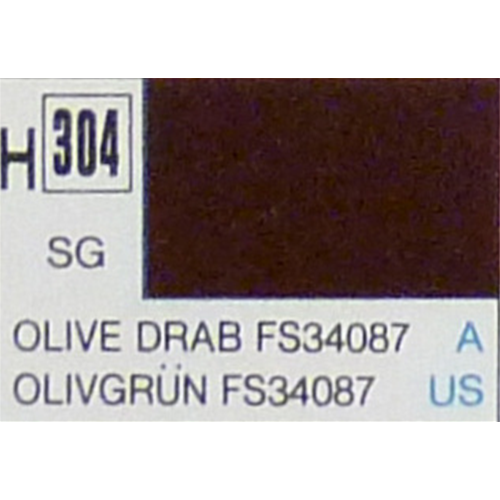 OLIVE DRAB H304 SEMI-GLOSS ml 10 Pz.6 Gunze Colori ed Accessori ...