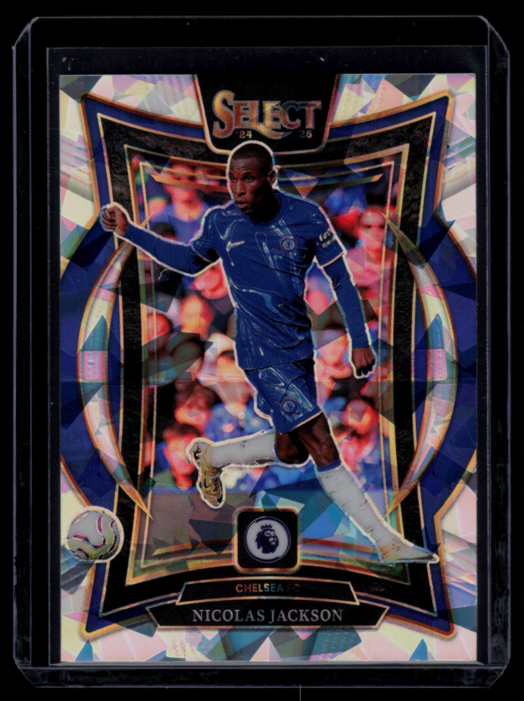 Nicolas Jackson 2024 Prizm Premier League #99 Choice Tiger Stripe Price ...