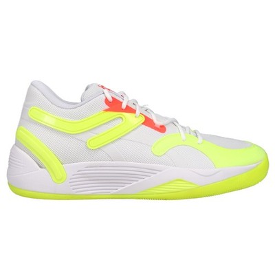 PUMA Trc Blaze Court Glow Stick Basketball Mens Yellow Sneakers ...
