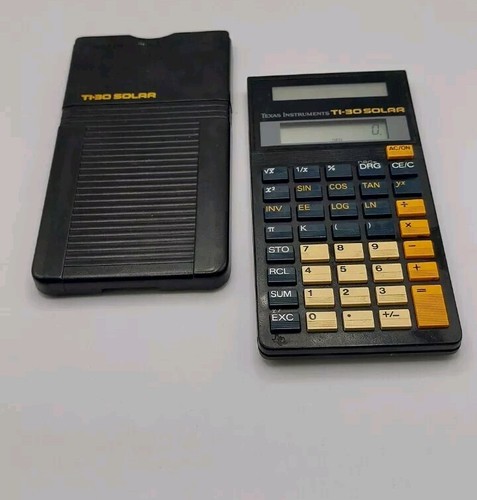 Taschenrechner Texas Instruments TI-30 Solar Retro Calculator - Vintage | eBay