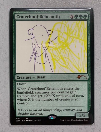 Craterhoof Behemoth - Secret Lair Extra Life 2021 SLD 376 - Near Mint ...