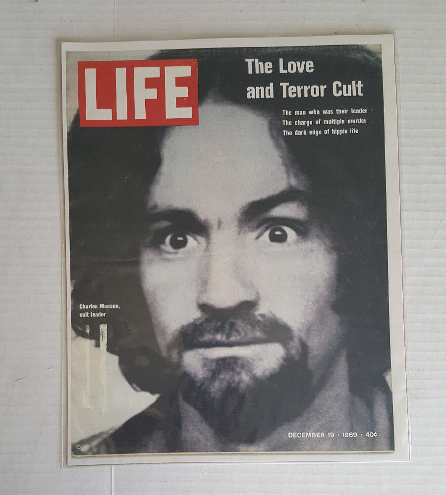 LIFE Magazine December 1969 COVER ONLY Manson REPRODUCTION | eBay