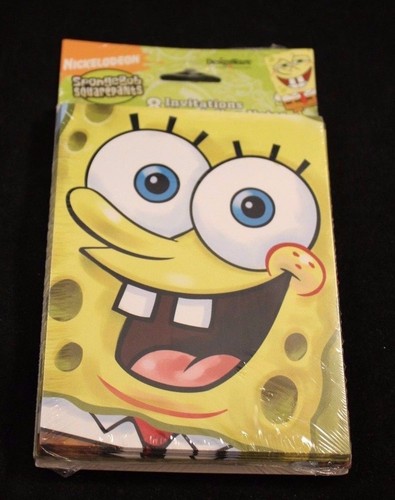 Nickelodeon Spongebob Squarepants Invitation /Thank you Post Cards, 8 ...