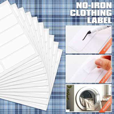 No-Iron Clothes Labels Wash Writable Self Adhesive Name Label For ...