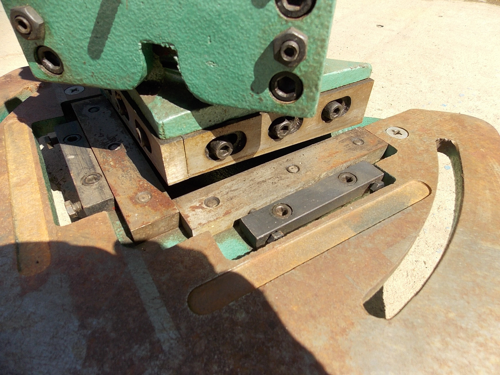 4 TON SHEAR 6" CORNER NOTCHER SHEET METAL CUTTING TOOL good lightly ...