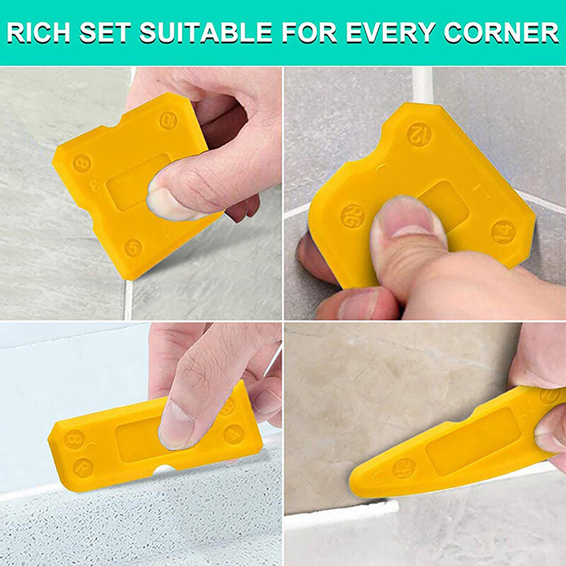 4/5/6Pcs Silicone Sealant Profiling Applicator Spreader Tool Kit Tile ...