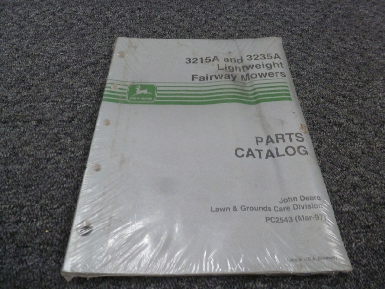 John Deere 3215A 3235A Lightweight Fairway Mower Parts Catalog Manual ...