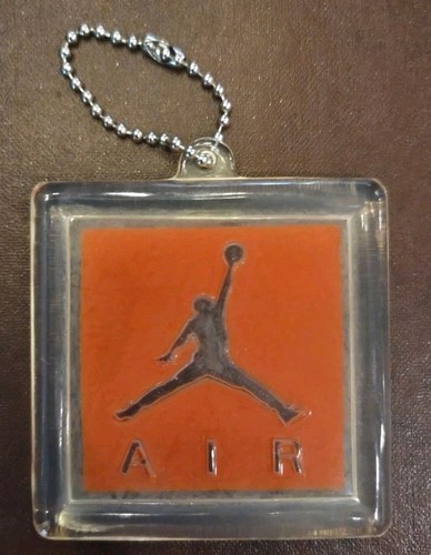 Nike Air Jordan Retro Jumpman Hang Tag Keychain w/ Chain, Vintage ...