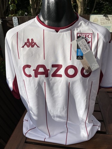 Vintage Aston Villa Away Shirt 2021 Kappa Size XL AVFC Football Retro ...
