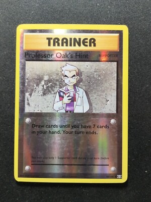 Pokemon cards Trainer Professor Oaks Hint 84/108 Evolutions Reverse ...