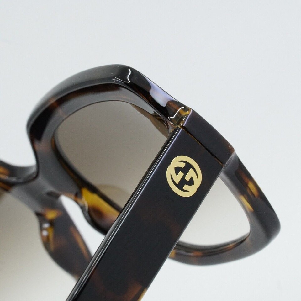 New GUCCI GG1337S 003 Dark Havana/Gradient Brown 54-22-140 Sunglasses ...