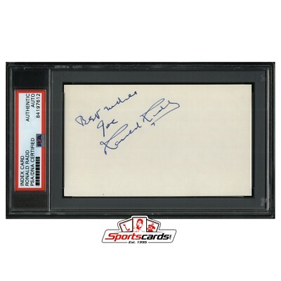 Ronald Radd Signed 3x5 Index Card Actor d. 1976 PSA/DNA The Sea Gull | eBay
