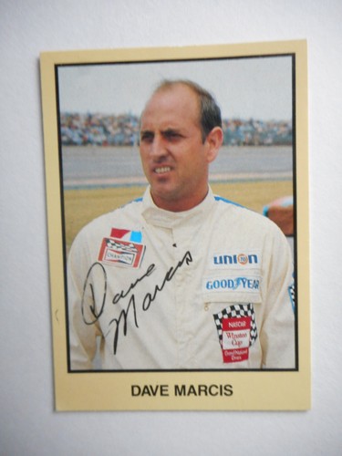 Dave Marcis signed 1990 MASTERS of RACING 1976 DEGA DIXIE 500 Win GN/WC ...